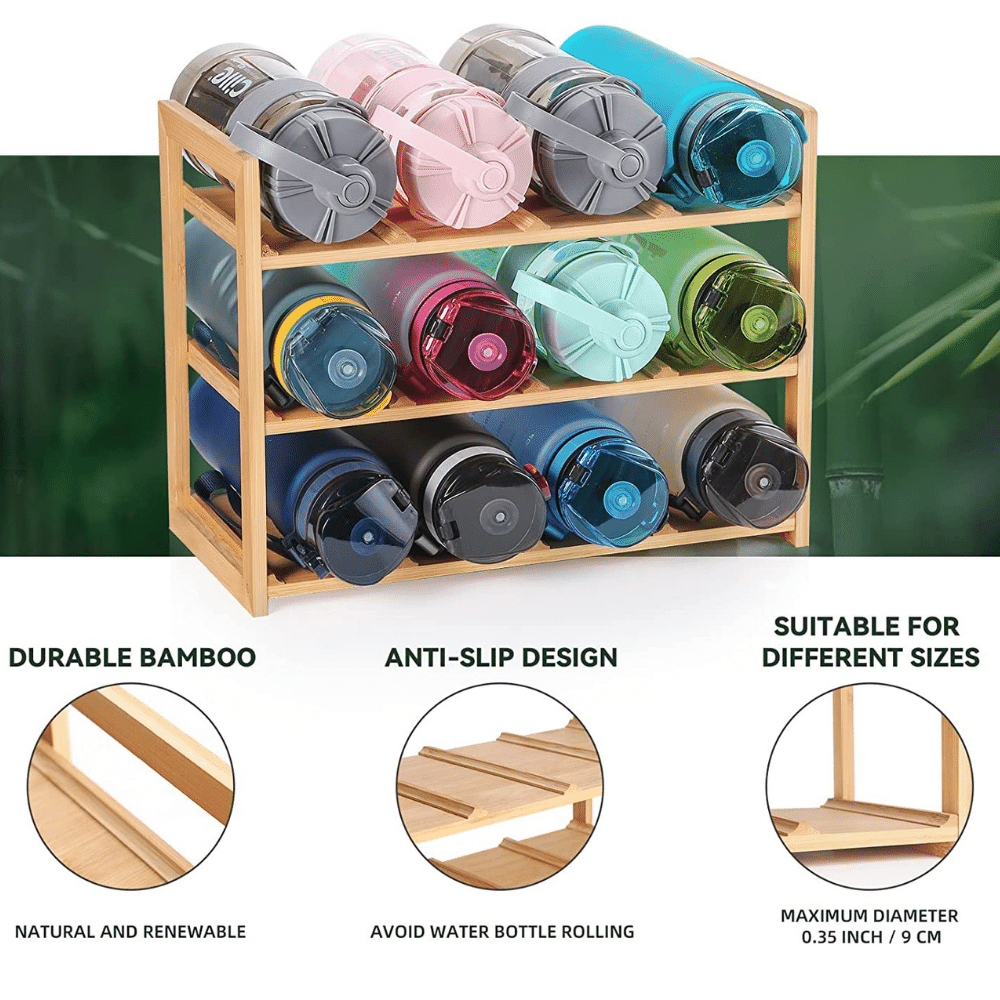 The BEST 16 oz Water Bottle Storage Racks (Hands Down)