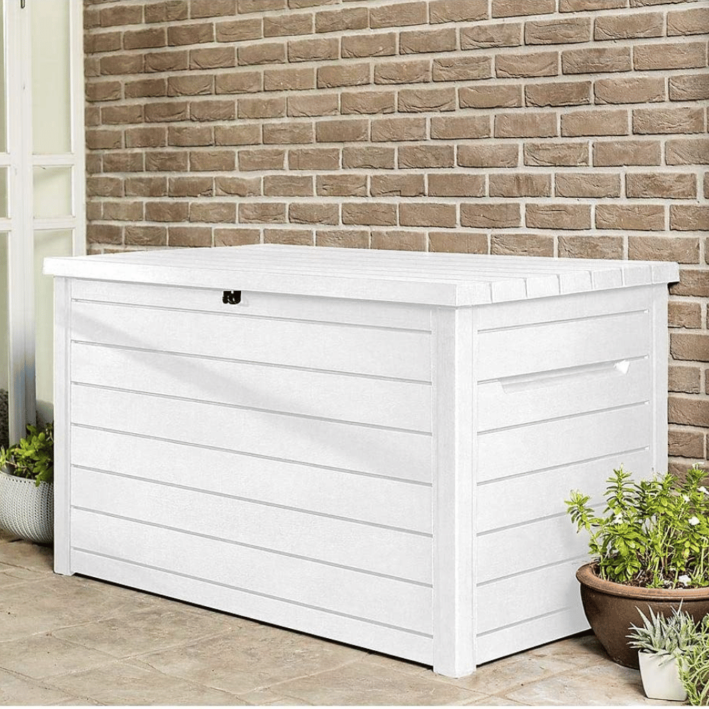 5 of the Best White Outdoor Storage Benches on the Market Today